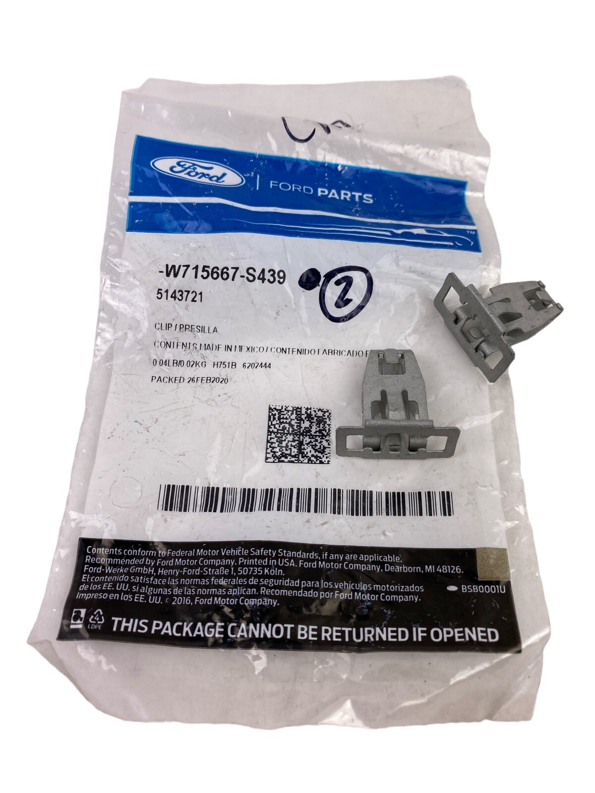 2 x Genuine Ford OEM 2011-2023 Trim and Panel Piece Retainer Clips ...