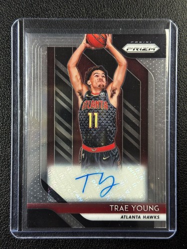 TRAE YOUNG 2018-19 PANINI PRIZM BASKETBALL ROOKIE SIGNATURES RC AUTO ...