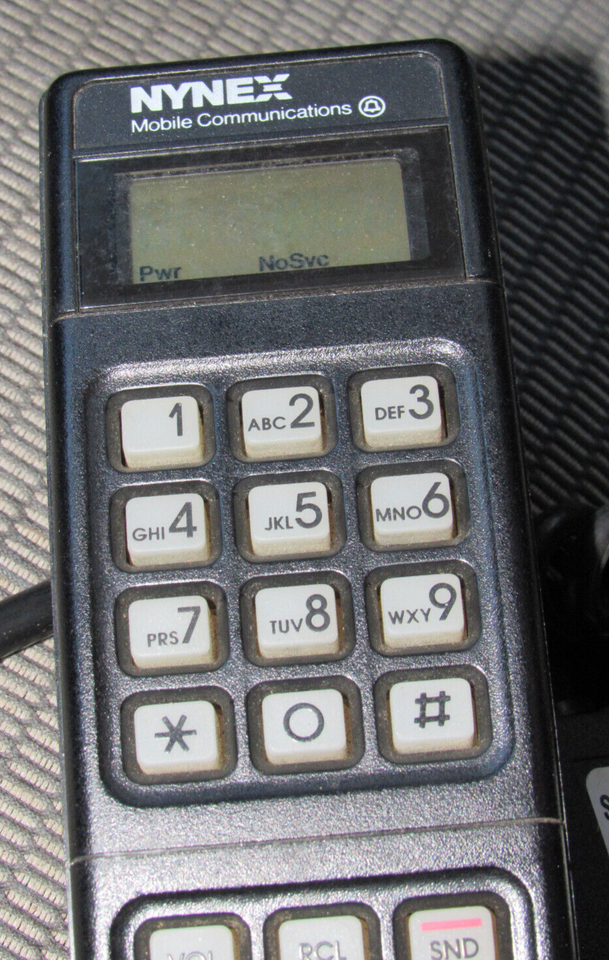 VTG 1980s 'NYNEX COMMUNICATIONS' MOTOROLA BAG PHONE! MOBILE CELL CAR ...