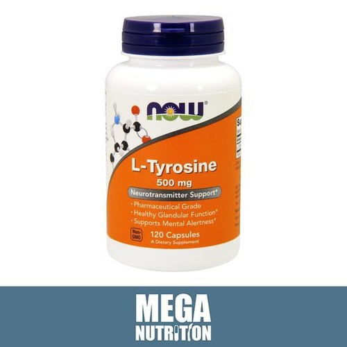 L-TYROSINE 500mg 120 Capsules Dopamine & Norepinephrine Booster Focus ...