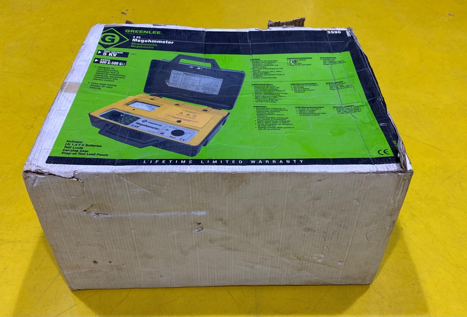 Greenlee 5990 5kv Megohmmeter Insulation Tester for sale online | eBay