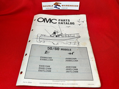 1981 OMC Parts Catalog 50 / 60 Models 392920 Preliminary Ed | eBay