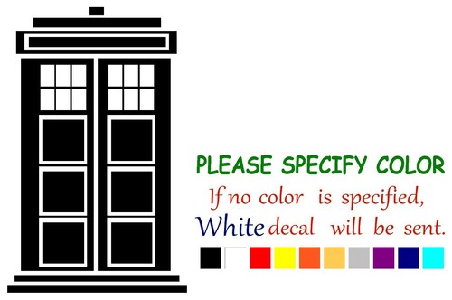 Doctor Who Call Box Decal Sticker JDM Funny Vinyl Car Truck Window ...