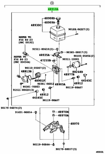 Toyota AHC Height Control Pump Motor LEXUS LX470 LAND CRUISER 48910 ...