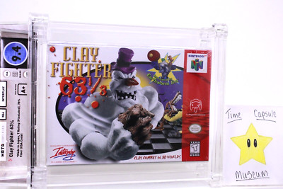Clay Fighter 63 1/3 Nintendo 64 N64 Brand New Factory Sealed WATA 9.4 ...