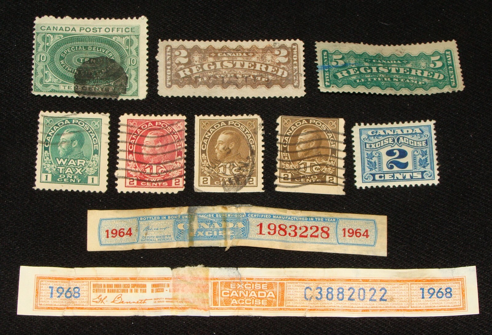 200+ Canadian Canada Stamp Collection 1859 to 1974 Queen Elizabeth II ...