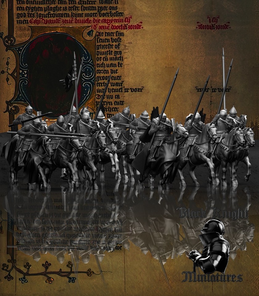 Black Knight Miniature Medieval 13th Century Lithuanian Noble Cavalry ...