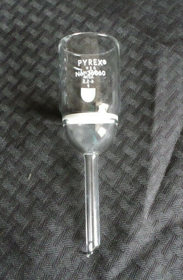 PYREX Glass 60mL Fine Fritted Buchner Filter Funnel 40mm Disc 36060-60F ...