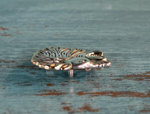 Vintage Marie Jennifer 1980's Brooch Pendant Roaring Lion Signed MJ ...