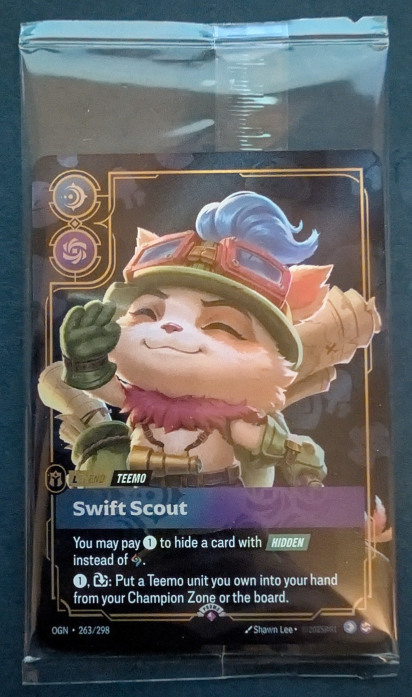 Teemo Riftbound English Promo 263/298 PRERELEASE League Of Legends Foil ...