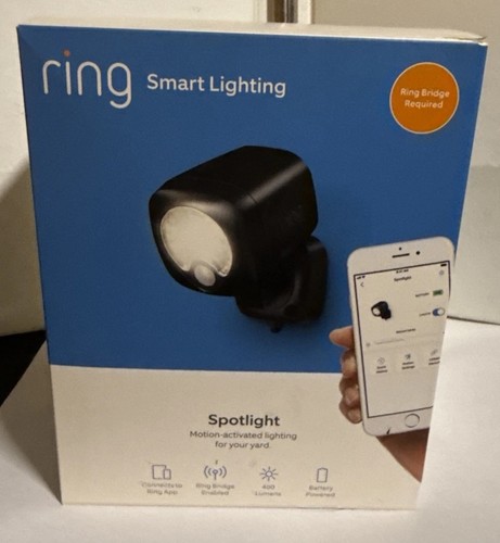 Ring Smart Lighting Spotlight Motion Activated & Battery Powered | eBay