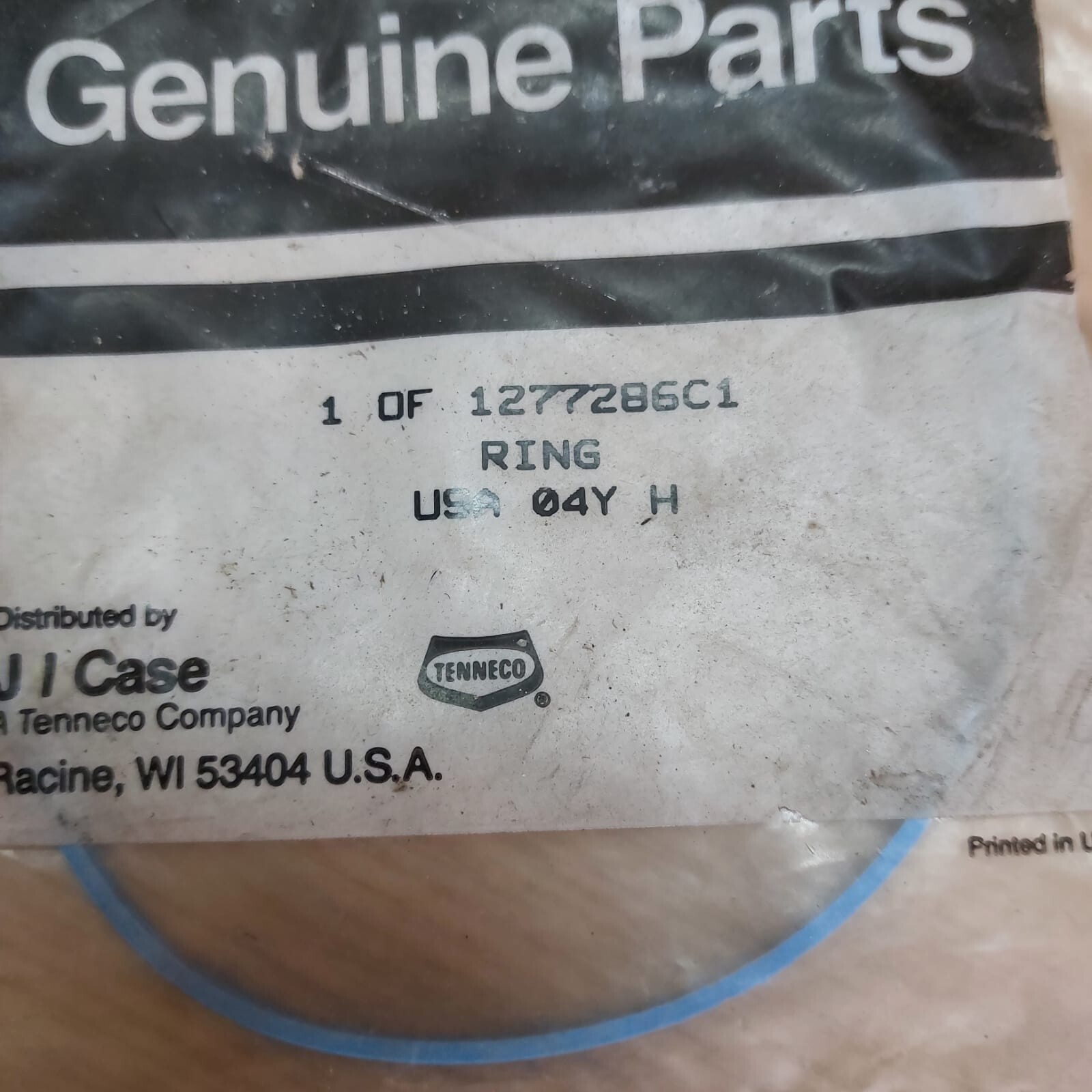 NOS TRACTOR PARTS 1277286C1 O-RING,113.95mm ID x 117.35mm OD x 2.34mm ...