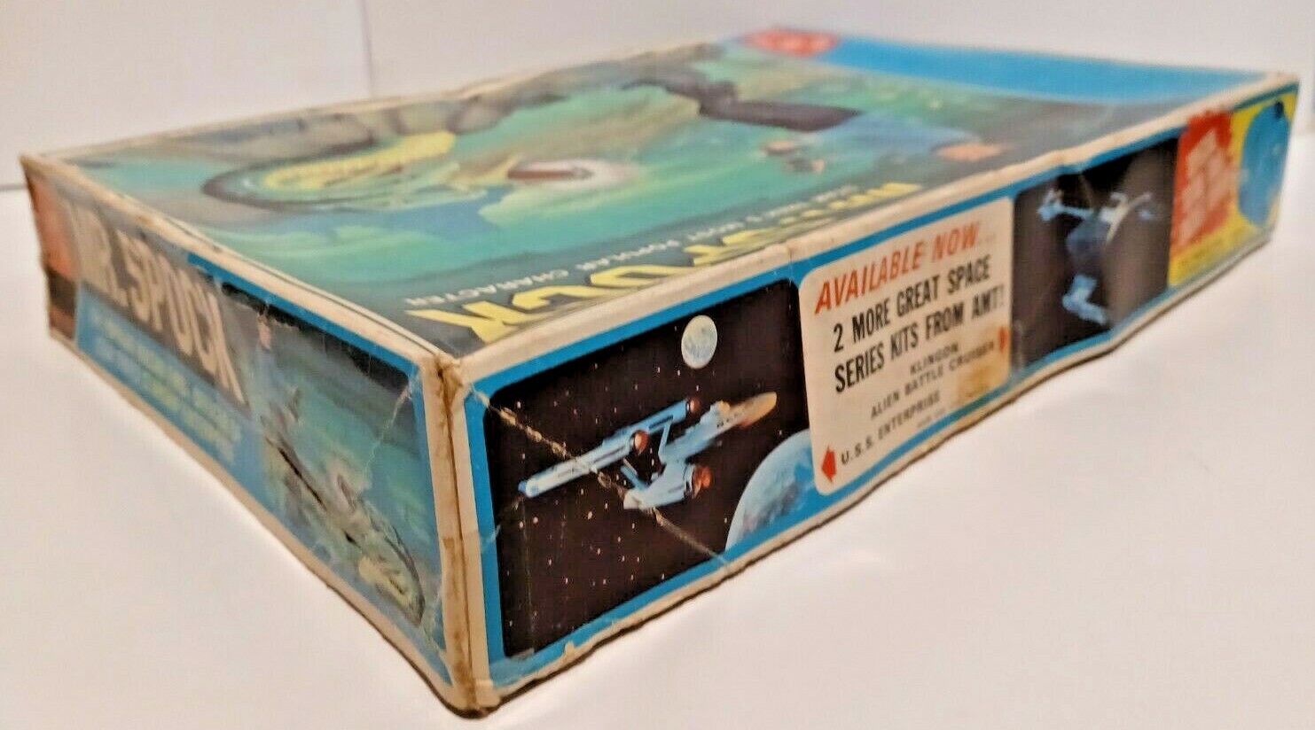 EARLIEST 1968 AMT STAR TREK MR SPOCK MODEL KIT W/ Panarama/Landscape ...