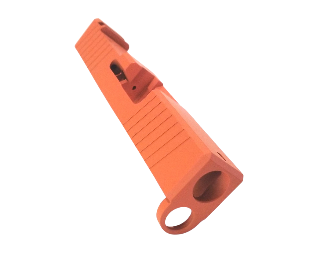 For Glock 43 43X Custom Coated Slide with RMSc Cut Out Cerakote TiN ...