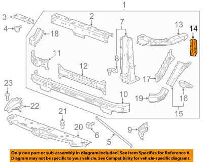 GM OEM 15-22 Canyon Radiator Support Radiator Support-Upper Support ...