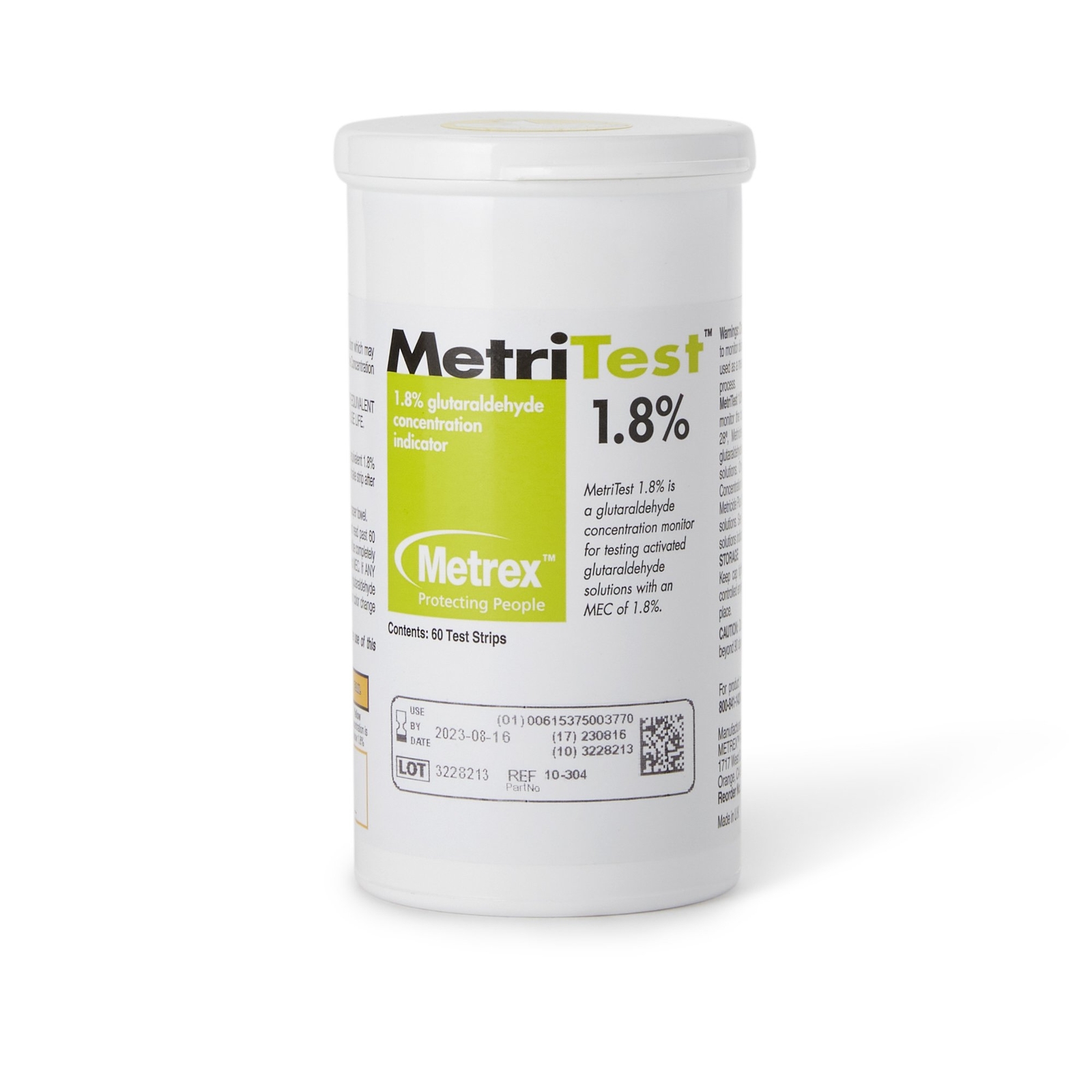 One Metrex Metritest 1.8 10-304-60test Strips MetriCide 28 30 Day ...