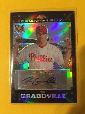 2007 Topps Chrome Tim Gradoville Autograph Rookie Card | eBay