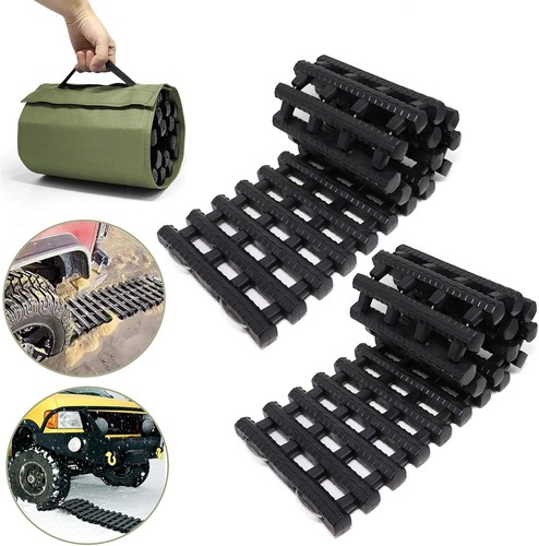 2PC Traction Tracks Mats TPR 31.5" L Tire Recovery Track Pad Roll Car ...