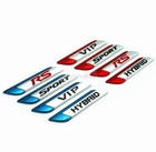 2pcs Red VIP Metal Chrome Emblem Badge Side Trunk Rear Sticker For ...