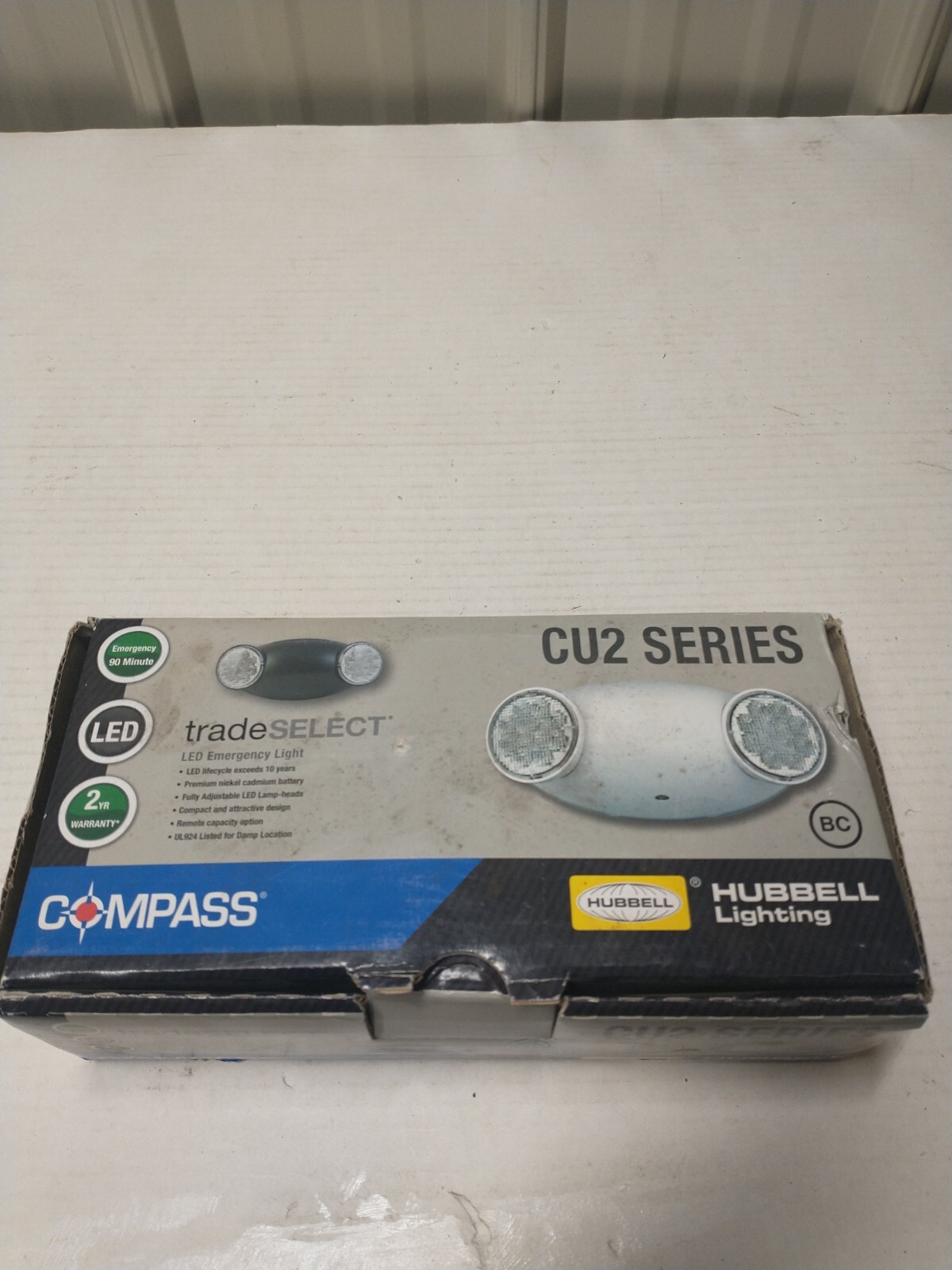 Compass Cu2 Hubbell Lighting LED 2 Head Emergency Light for sale online ...