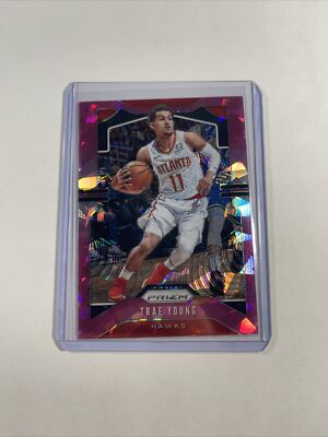 2019-20 Panini Prizm Pink Ice Trae Young #31 Atlanta Hawks | eBay