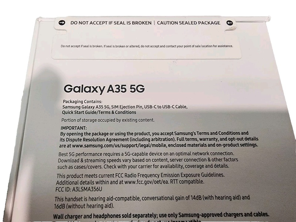 Samsung Galaxy A35 5G SM-A356U 128GB 6GB Unlocked Awesome Navy *NEW* IN ...