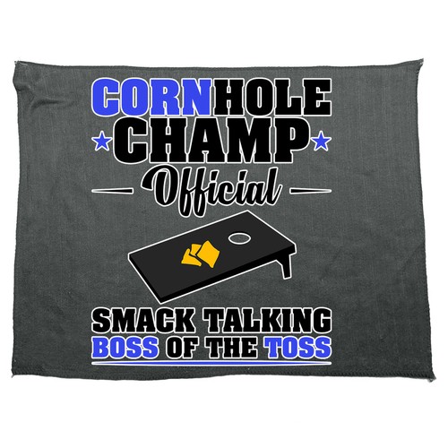 Cornhole Champ Official Smack Talking Boss Of The Toss Kitchen Cloth ...