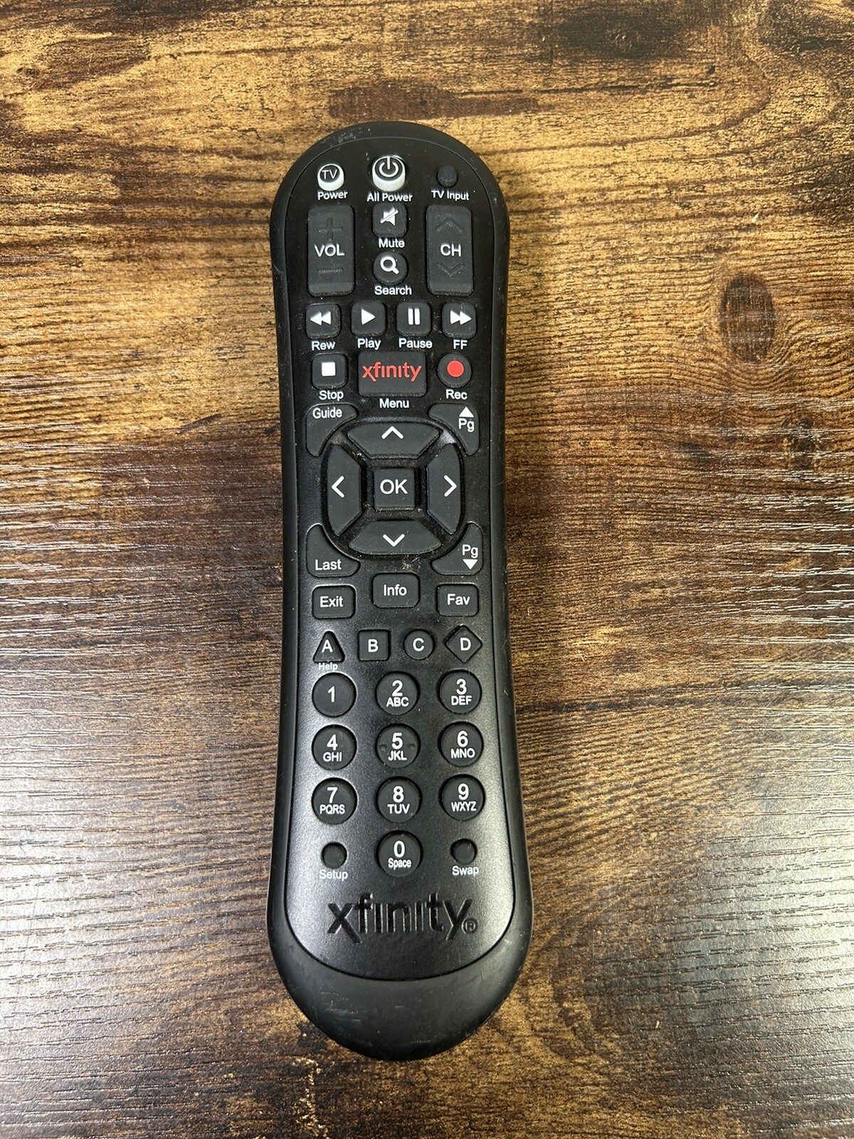 XFINITY COMCAST XR2 RECEIVER REMOTE CONTROL URC 4268BC0 - BLACK | eBay