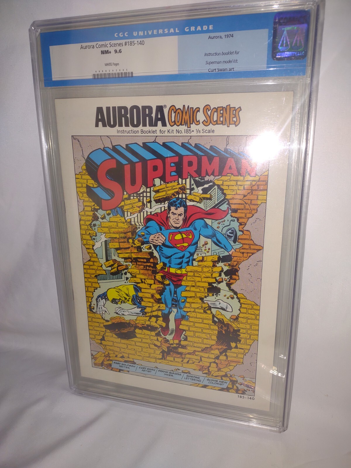 1974 Aurora Comic Scenes Superman model COMIC BOOK 9.6 GRADED~BEAUTIFUL EXAMPLE | eBay