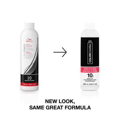 WELLA Color Charm 10 Vol Cream Developer, for Optimal Gray Blending and ...
