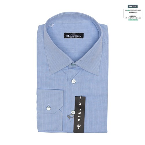 690$ LUXURY GERLIN Shirt Blue Check Cotton 16 - 41 2H BIJAN | eBay