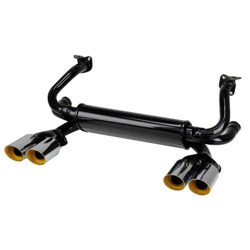 GT Exhaust Muffler Black Chrome Tips 1300cc-1600cc for 1963-1973 Air ...