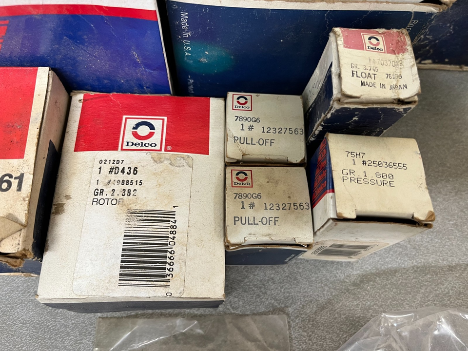 17 PC - AC Delco parts lot Distributor Caps Rotor Sensor Pull offs ...