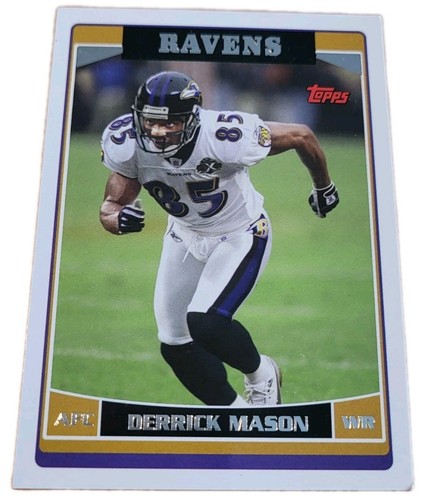 2006 Topps #251 Derrick Mason Baltimore Ravens NFL Football Card (O1 | eBay