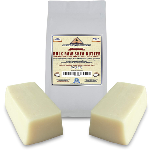 Organic Unrefined Raw AFRICAN IVORY WHITE SHEA BUTTER BLOCKS/JAR Bulk ...