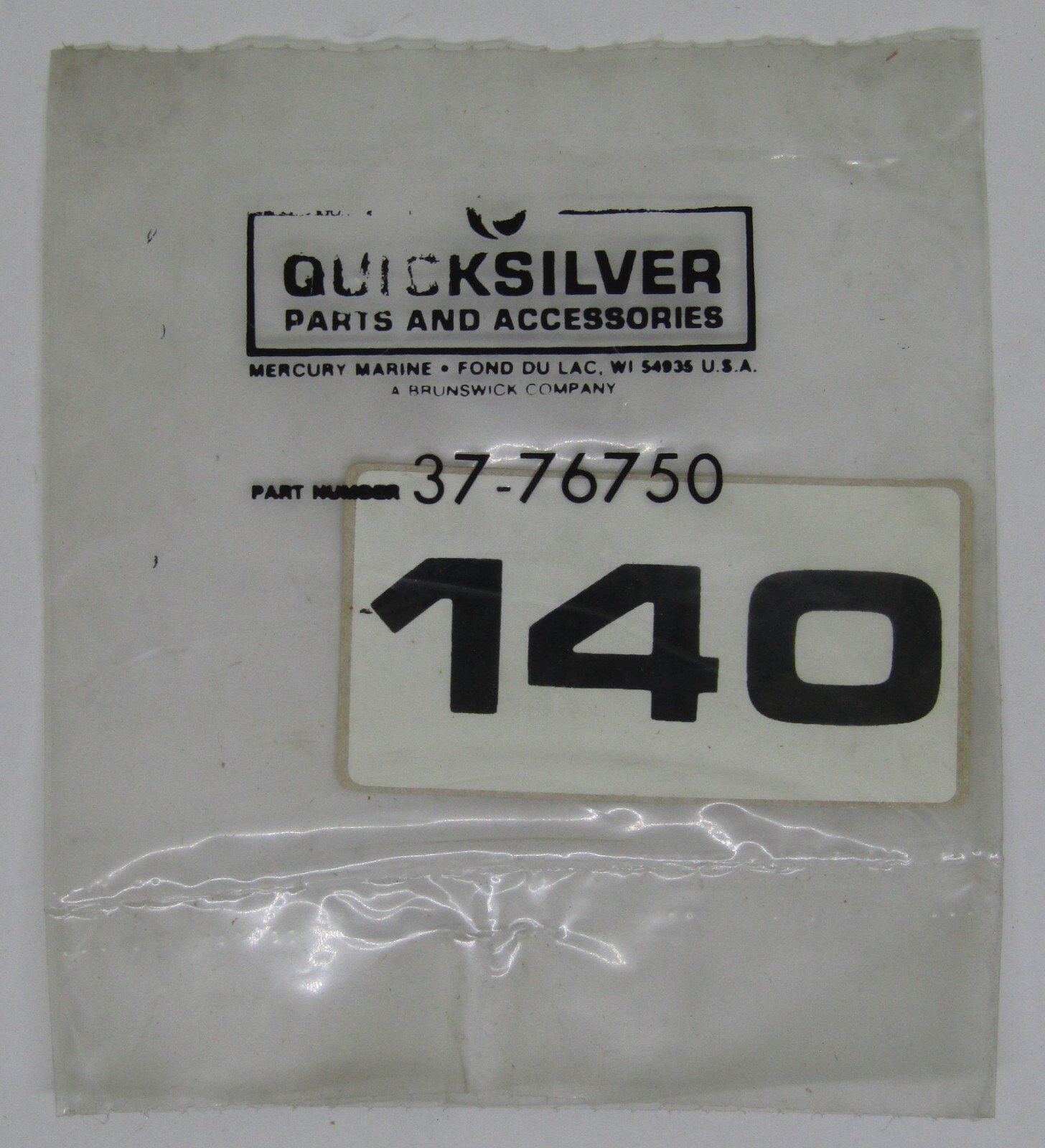 New Quicksilver Mercury Marine Boat OEM Decal Part No. 37-76750 | eBay