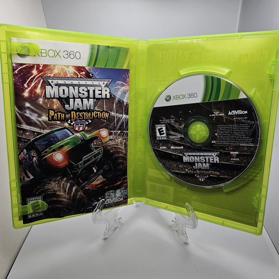 Monster Jam: Path of Destruction (Microsoft Xbox 360, 2010) CIB ...