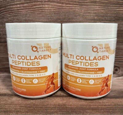 NATURE TARGET Multi Collagen Peptides Powder - Type I, II, III, V, X ...