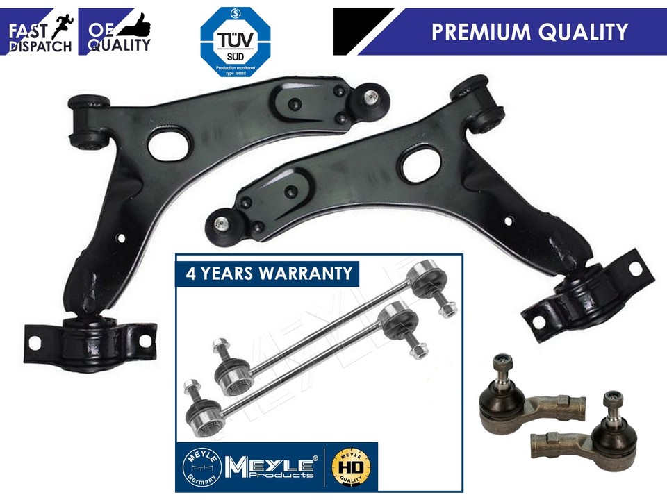 FOR FORD FOCUS MK1 FRONT LOWER WISHBONE ARMS TRACK ROD ENDS MEYLE HD ...