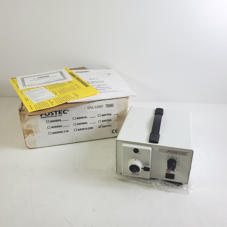 Fostec A20751 DCR II DC Regulated Light Source Schott-Fostec LLC 20751 ...