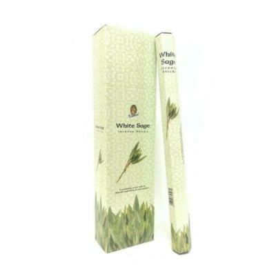 "White Sage" Incense Jumbo Tall Garden Sticks (6 Hex Packets) 390gm ...