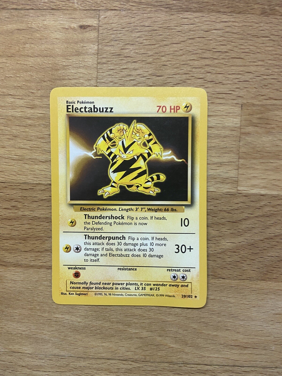 Pokemon Electabuzz Card