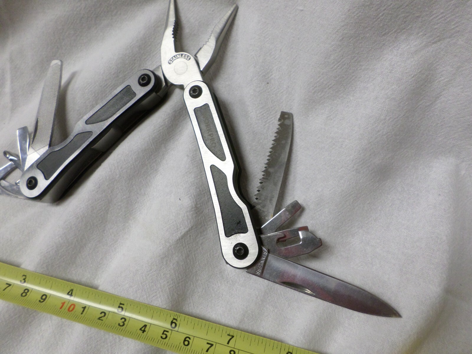 WorkPro Quick Draw Multi Tool Black and Silver Handle With Case | eBay