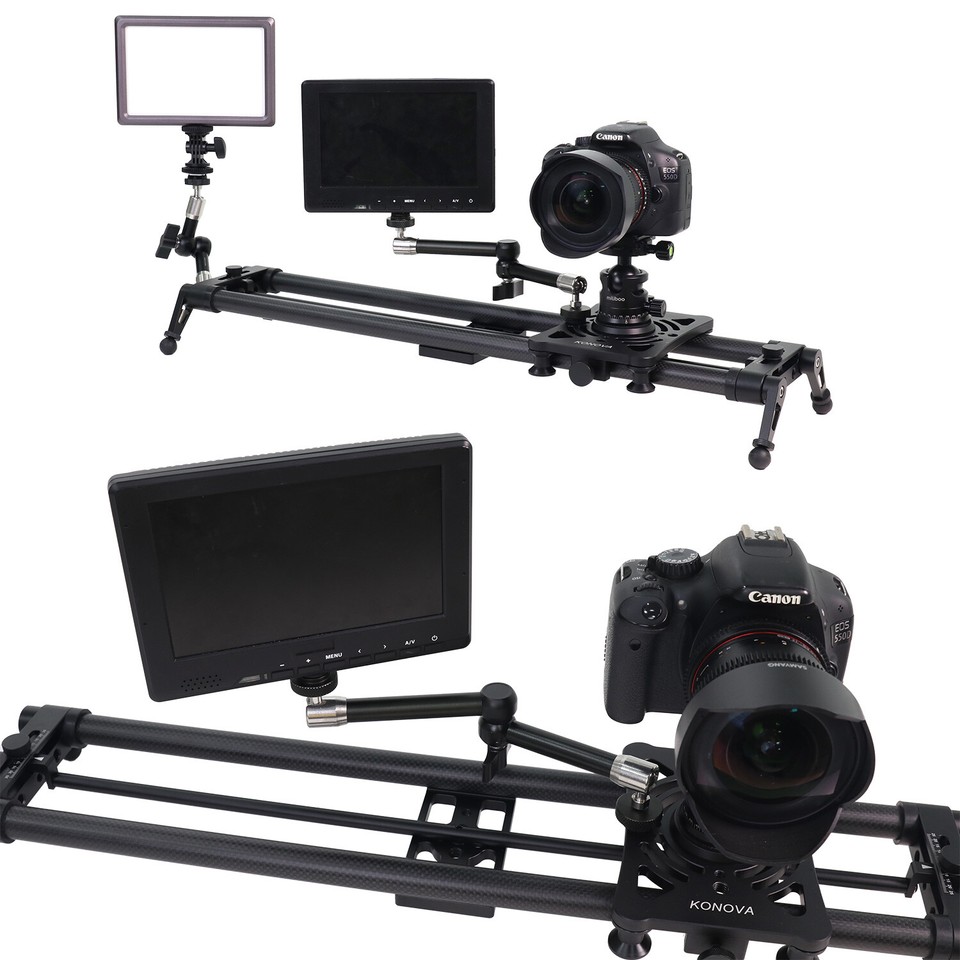 Konova Motorized Bundle P1 Carbon Camera Slider with Bag Parallax 4 ...