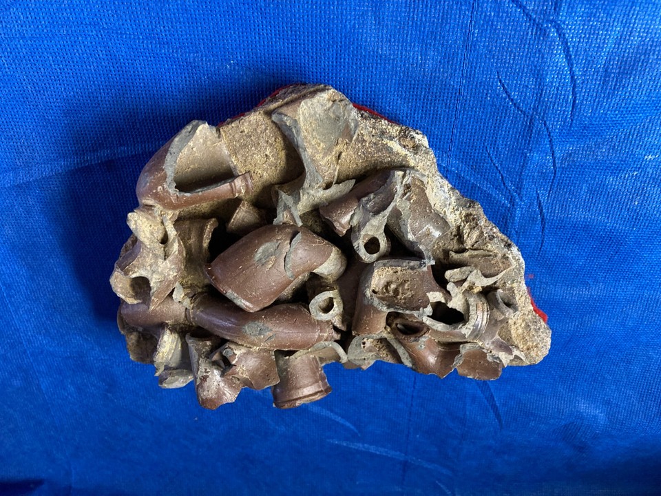Indian Artifacts Vintage Clay Trade Pipe CLUSTER 1850’s POINT PLEASANT ...