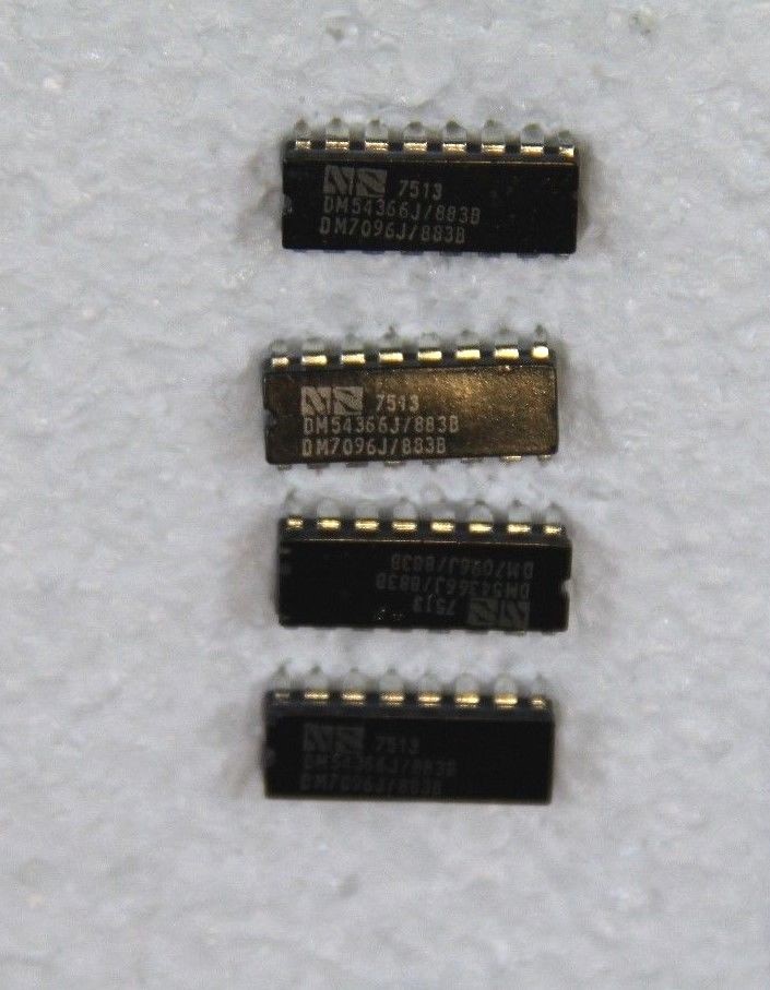 Lot of 4 NOS National Semi DM7096J TTL Tri State Hex Buffer - Date code ...