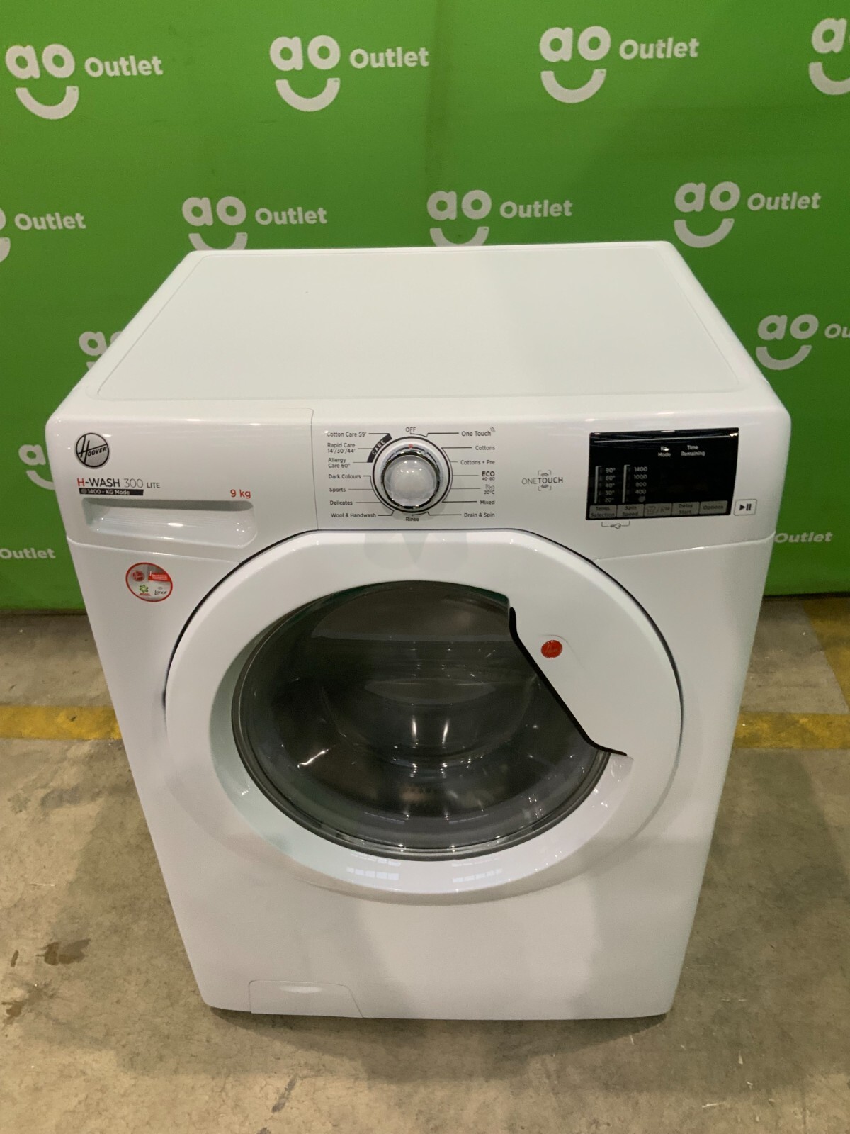 Hoover 9kg Washing Machine White H-WASH 300 LITE H3W492DA4/1-80 # ...