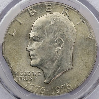 1976 Type 2 Eisenhower Dollar Curved Clip Mint Error - PCGS MS 64 | eBay