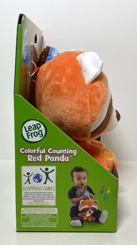LeapFrog Colorful Counting Red Panda Learning Toy with Music Leap Frog ...