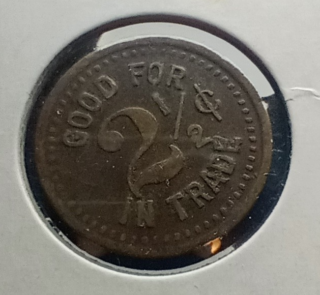The Grand Billiard Parlor - Keokuk , Iowa - 2.5 Cent Trade Token / Coin ...